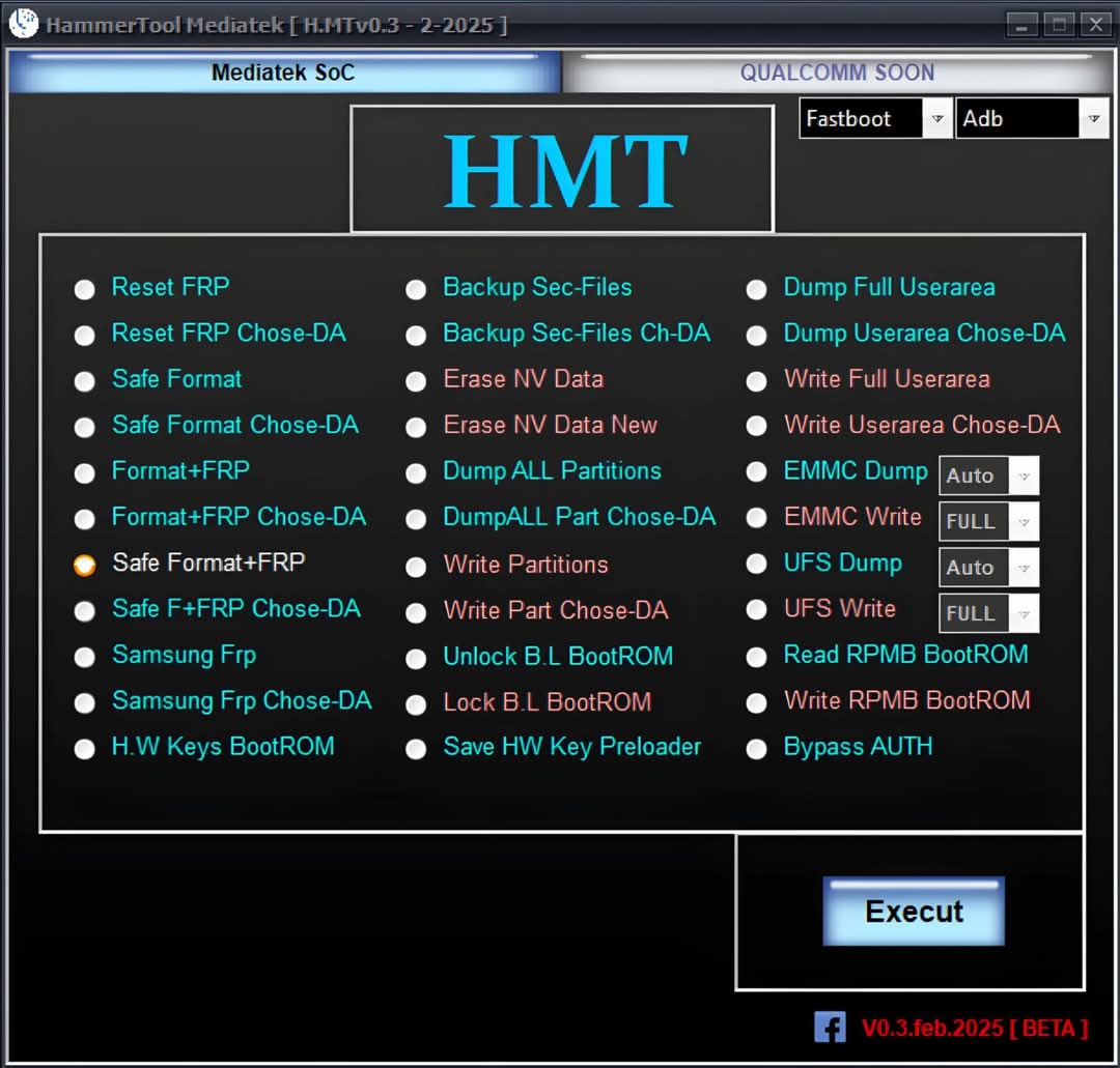 Hammer Tool - [ HMT 2025 ] - MTK Qualcomm Special Release - v0.3.3B3 ...